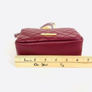 IMAN | Bags | Iman Red Leather Crossbody Bag With Chain Strap | Poshmark